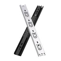 China Heavy Duty Ball Bearing Drawer Slides 45mm Width Soft Closing 250-600mm Length 45kg Load Capacity for sale