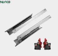 China Full Extension Concealed Undermount Drawer Slides - 40kg Load Capacity, 12-20 Inch Lengths, Soft Closing Mechanism for sale