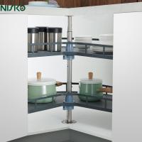 China Kitchen Corner Cabinet Spice Rack 270° Swivel Basket with 15-20kg Capacity in 510-810mm Sizes for sale