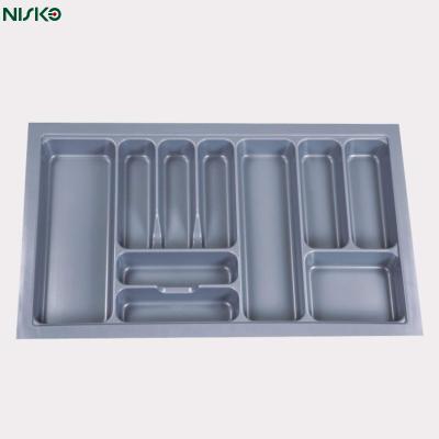 China NISKO Food-Grade Plastic Cutlery Tray Box with Modular Compartments - 390mm to 930mm Width Options for sale