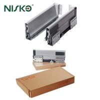 China Soft Closing Slim Drawer Sliding Basket - 145mm Height, 30-45kg Load Capacity for Kitchen Cabinet Storage for sale