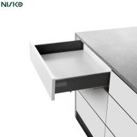 China Kitchen Slim Drawer Sliding Basket Soft Closing Box 70mm Height 25-40kg Load Capacity Storage Solution for sale