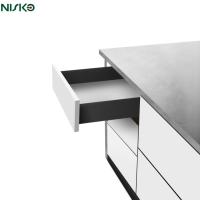 China Slim Soft Close Drawer Slide Box with 40-55kg Load Capacity - 68mm to 180mm Height Options for sale