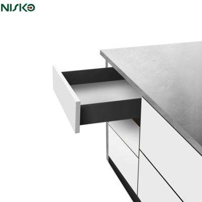 China Slim Soft Close Drawer Slide Box with 40-55kg Load Capacity - 68mm to 180mm Height Options for sale