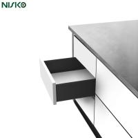 China Slim Soft Close Drawer Slide Box with 40-55kg Load Capacity - 68mm to 180mm Height Options for sale