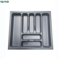 China Modular Cutlery Tray Storage Organizer - 530-480mm × 480-420mm × 50mm Plastic Drawer Insert with Custom Compartments for sale