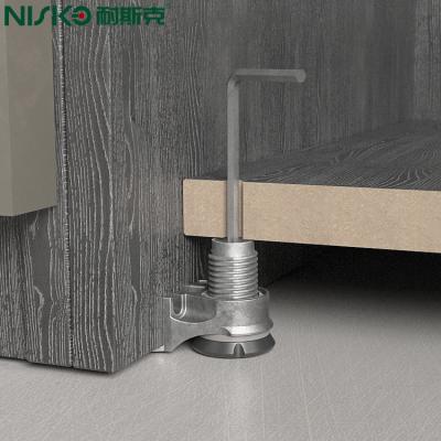 China Adjustable Cabinet Plinth Foot Leg Set - 100-150kg Load Capacity, 25-70mm Height Range, Iron Construction for sale