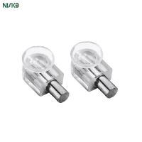China Adjustable Cabinet Fittings Glass Shelf Support Pins with 50kg Load Capacity for 8-12mm Holes for sale