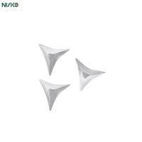 China Plastic Corner Protectors Metal Angle Pads 50mm Furniture Protection Silver for sale
