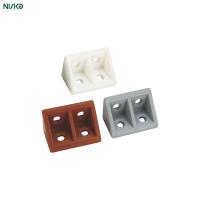 China Plastic Corner Connector Cabinet Fittings Lightweight Pre Drilled Holes 50mm for sale