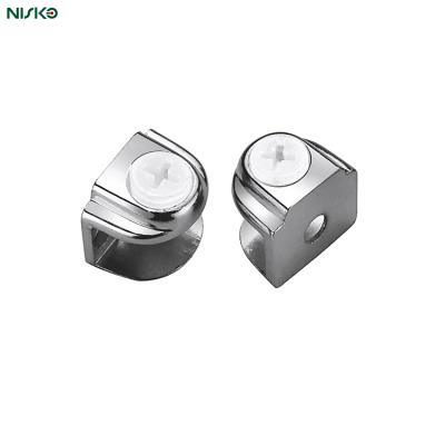 China Stainless Steel Round Glass Clamp 10kg Load Capacity for Glass Panel Fastening for sale