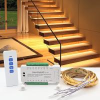 China LED Stair Tread Lights with Motion Sensor - 5-8m Detection Range, 12V DC, IP65 Rated Indoor Staircase Lighting for sale