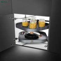 China Revolving Pull-Out Pantry Magic Corner Drawer with 360° Rotation - 564mm Width, 2-6 Tier Aluminum Shelves for sale