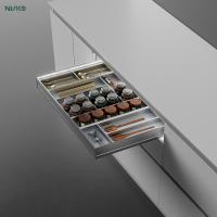 China Pull-out Modular Cutlery Tray Storage Basket Flatware Tray Drawer Kitchen Accessories for sale