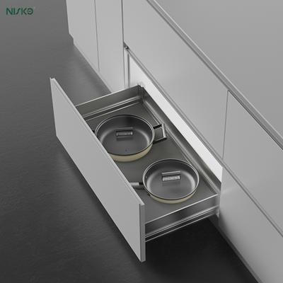 China Multipurpose Kitchen Base Cabinet Pull Out Drawer Basket For Pans Unsteil Storage for sale