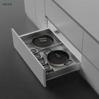 China Multifunctional Pull-Out Kitchen Cabinet Basket Adjustable Shelves Dish Bowl Rack for sale