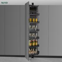 China 6 Shelf Pull Out Pantry Unit with Revolving Baskets - 450-600mm Cabinet Width, 10-15kg Load Capacity for sale