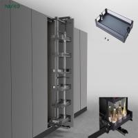 China 6 Shelf Pull Out Pantry Unit with Revolving Baskets - 450-600mm Cabinet Width, 10-15kg Load Capacity for sale