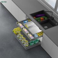 China Double Layers Undermount Smart Sink Kitchen Cabinet Basket Sanitary Storage Solution for sale