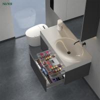 China Pull Out Basket Under Sink Multi-Functional Bathroom Drawer Modular Sink Cosmetic Storage for sale