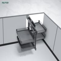 China Kitchen Blind Corner Cabinet Storage System - Double Pullout Basket 624x470x572mm for 800-1000mm Cabinets for sale