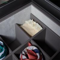 China Aluminum Underwear Storage Basket Organizer - 600mm to 900mm Cabinet Sizes, Moisture Resistant Drawer Dividers for sale