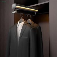 China Soft Closing Pull Out Trouser Hanger Top Mounted for Wardrobe - 115×475×123mm Dimensions, 400mm Cabinet Width for sale