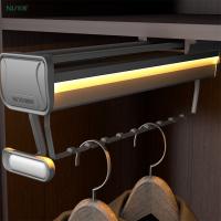 China Soft Closing Pull Out Trouser Hanger Top Mounted for Wardrobe - 115×475×123mm Dimensions, 400mm Cabinet Width for sale
