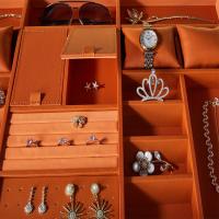 China Pull Out Jewelry Box Closet Wardrobe Drawer 600mm 800mm Leather Lined for sale