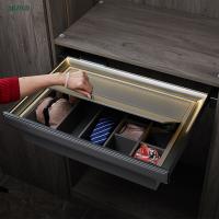 China H606-Pro Pull-Out Underwear Storage Basket with Flip Cover - 498×473×128mm Dimensions, LED Lighting & Soft-Close Mechanism for sale