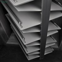 China Wardrobe Rotating Vertical Cabinet Shoes Rack with LED Light - 800mm Width, 4-12 Layer Options for sale