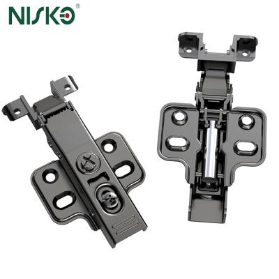 China 2D Soft Closing Hydraulic Aluminum Frame Door Fixed Hinge for Kitchen Cabinet for sale