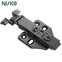 China 2D Adjustable Hydraulic Soft Close Door Hinge Aluminum Frame Clip On Hinge 40kg Capacity for sale