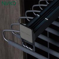 China Soft Close Pull Out Pants Rack with LED Light - 495-795mm Width Options, Aluminum Frame for sale