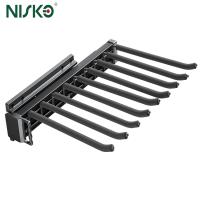 China Side Mounted Trousers Rack Pull-Out Clothes Hanger 498-798mm Width with LED Light for Wardrobe Organization for sale