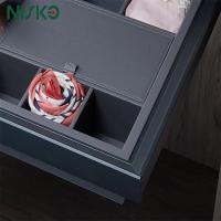 China Pull-Out Lingerie Organizer with Leather Lining - 495-795mm Width Options, Full Extension Slides for sale