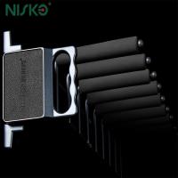 China Soft Close Pull Out Tie Rack Side Mounted Closet Scarf Organizer 168mm Depth for sale