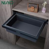 China Pull Out Leather Dressing Organizer Tray 600mm Wardrobe Accessory Box for sale