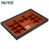 China Hidden Pull-Out Jewelry Tray with 495-795mm Width Options and 76mm Height for Wardrobe Ring and Necklace Storage for sale