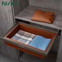 China Pull-Out Clothes Box Wardrobe Organizer with Concealed Slide Storage - 495-795mm Width Options, 472mm Depth for sale