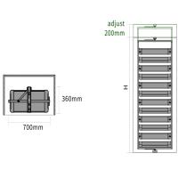 China 360 Degree Rotating Shoes Rack 12 Tier Storage Unit - 700×360mm Footprint, Holds 24 Pairs for sale