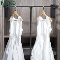 China Pull Down Clothes Rack with Soft-Closing Mechanism - 30 lb Capacity in 36