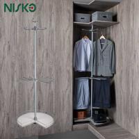 China Rotating Closet Rod with 360° Carousel System - 740mm Diameter, Multi-Tier Hanger Design & Storage Baskets for sale