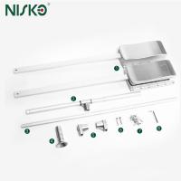 China Pull Down Clothes Hanger Lift Rail Soft Closing Clothes Hanging Rack 850mm for Wardrobe Closet for sale