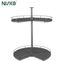 China Multifunctional Tiered Clothes Racks Rotating Pants Rack Corner Carousel for Wardrobe Closet for sale