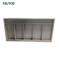China Electric Lift-Up PVC Leather Jewelry Cabinet 792x400x192mm with LED Lighting and Touch Sensor Control for sale