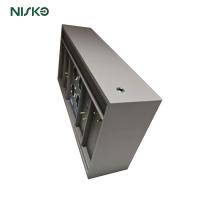 China Electric Lift-Up PVC Leather Jewelry Cabinet 792x400x192mm with LED Lighting and Touch Sensor Control for sale