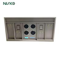 China Electric Lift-Up PVC Leather Jewelry Cabinet 792x400x192mm with LED Lighting and Touch Sensor Control for sale