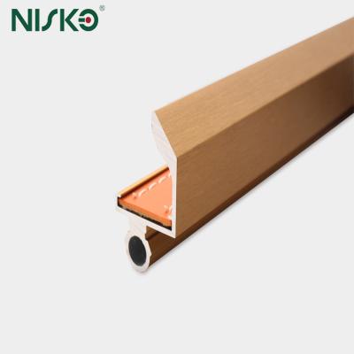 China Aluminum Alloy Wardrobe Cabinet Door Straightener Handle Anti-Deformation Furniture Fitting 1.5m 2.44m for sale