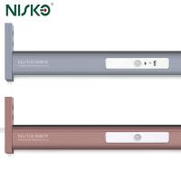 China Wall Mounted LED Closet Rod with Shelf - 600mm to 800mm Length, 6.2W to 8.4W LED Lighting, DC12V Power for sale